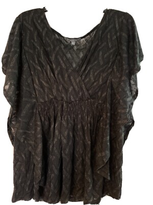 Women’s 2X NY Collection Shirt- Gorgeous! Black & Sparkly! | eBay