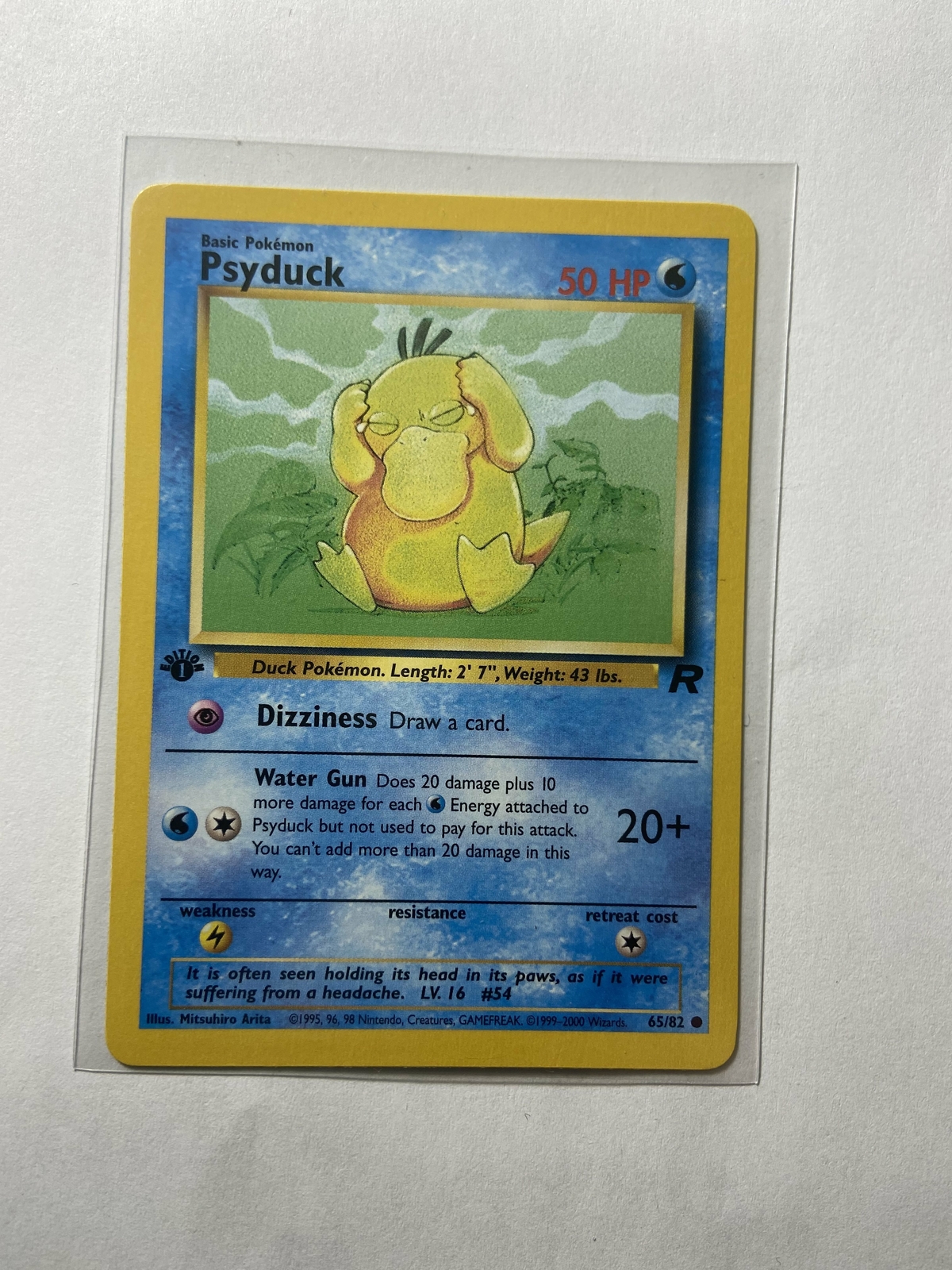 Psyduck Team Rocket Near mint English 1st edition 65/83 | eBay