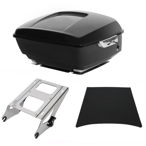 King Tour Pack Pak Trunk Mount Rack For 14-24 Harley Touring Road ...