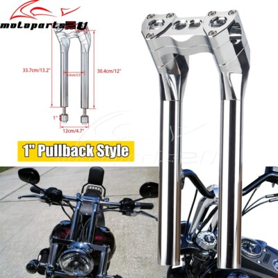 For Harley-Davidson Pullback Style Handlebar Riser 12"+1" Rise ...