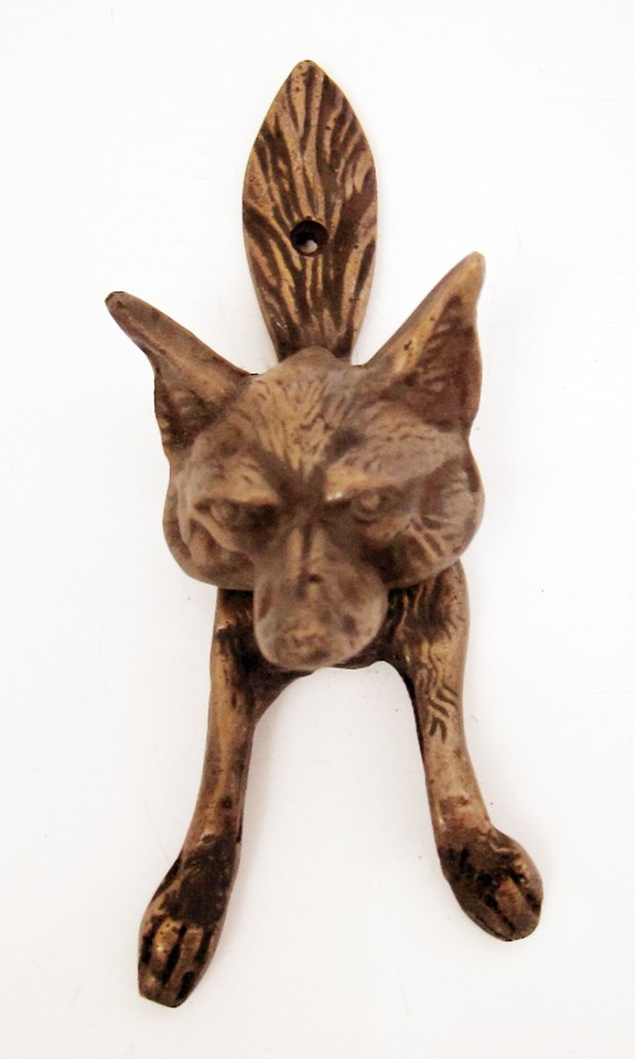 SOLID BRASS DOOR KNOCKER shaped like SKELETON/SKULL, PIG, IRISH ...