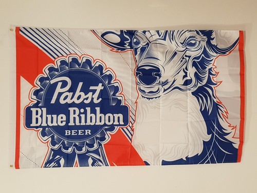 QUALITY PABST Flag 150 x 90cm Banner for the Man Cave tool shed Blue ...
