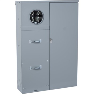 Square D 400 / 320 Amp Meter Combo Base / Socket CU12L400CB 12 Spaces 6 ...