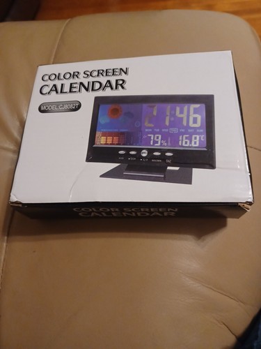 LED Silver Color Screen Calendar Model CJ8082T | eBay