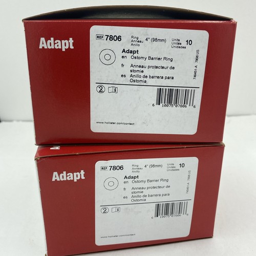 20 Hollister 7806 Ostomy Barrier Ring 4" (98mm) (10 in box) Colostomy ...