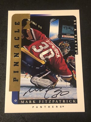 1996-97 Pinnacle Be A Player Auto Mark Fitzpatrick #10 Auto | eBay