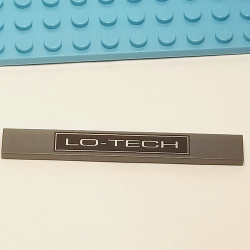 LEGO Nintendo TV Game Limited 1x8 Printed LO-TECH Silver on Black Dark ...