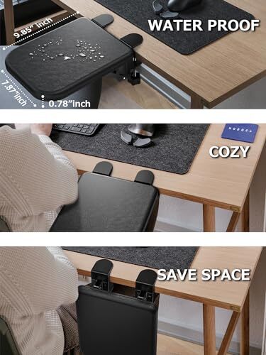 Arm Rest for Desk, Ergonomics Wrist Rest, Desk Extender, Soft Sponge ...