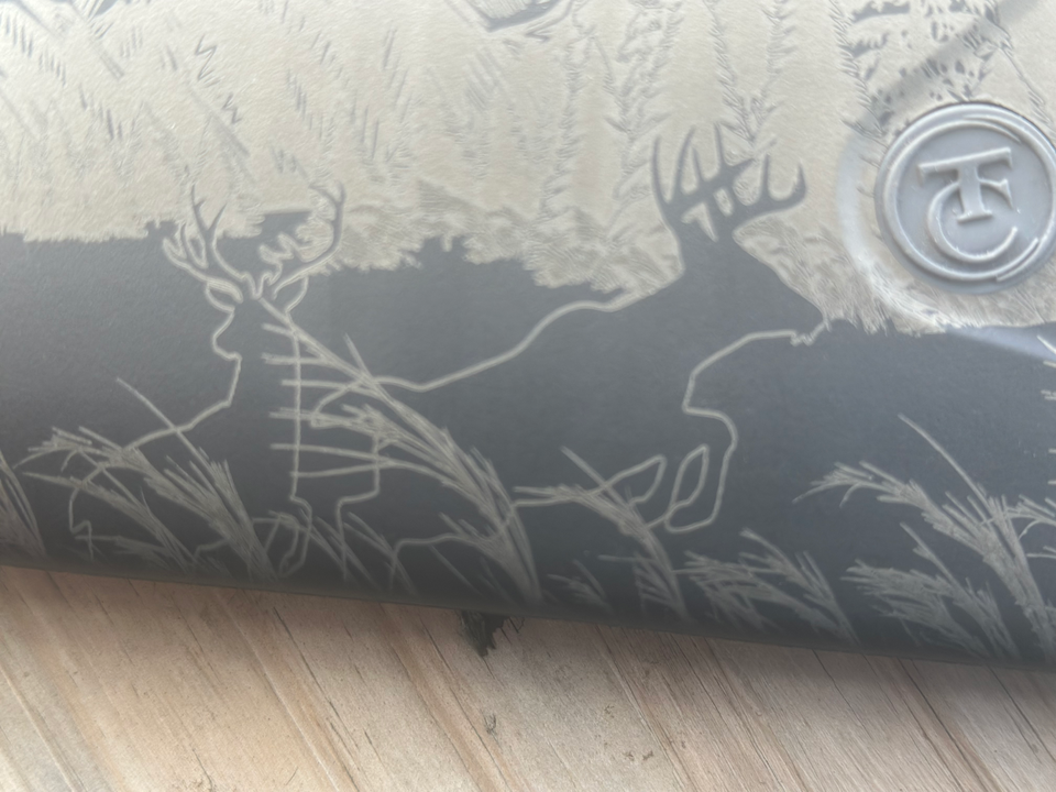 CUSTOM THOMPSON CENTER ENCORE PH BLACK ENGRAVED DEER FLEX TECH RIFLE ...