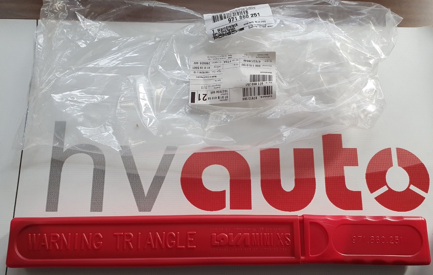 Warning Porsche 911 930 964 993 944 968 928 Cayenne Panamera 971860251 ...