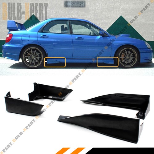FOR 02-07 IMPREZA WRX STI GD FRONT+REAR SIDE SKIRT AERO GUARD STRAKE ...
