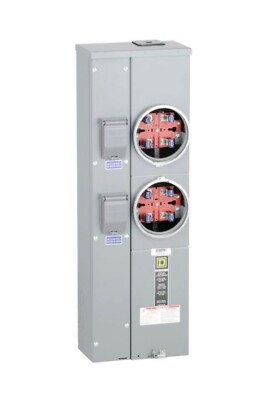Square D MP22125 - Double Gang/Meter Electrical Panel, 125 A, 240 V, 1 ...