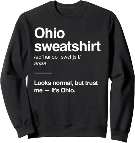 Ohio Meme Sarcastic Humor Gen Alpha Slang Ohio Gift Unisex Crewneck ...