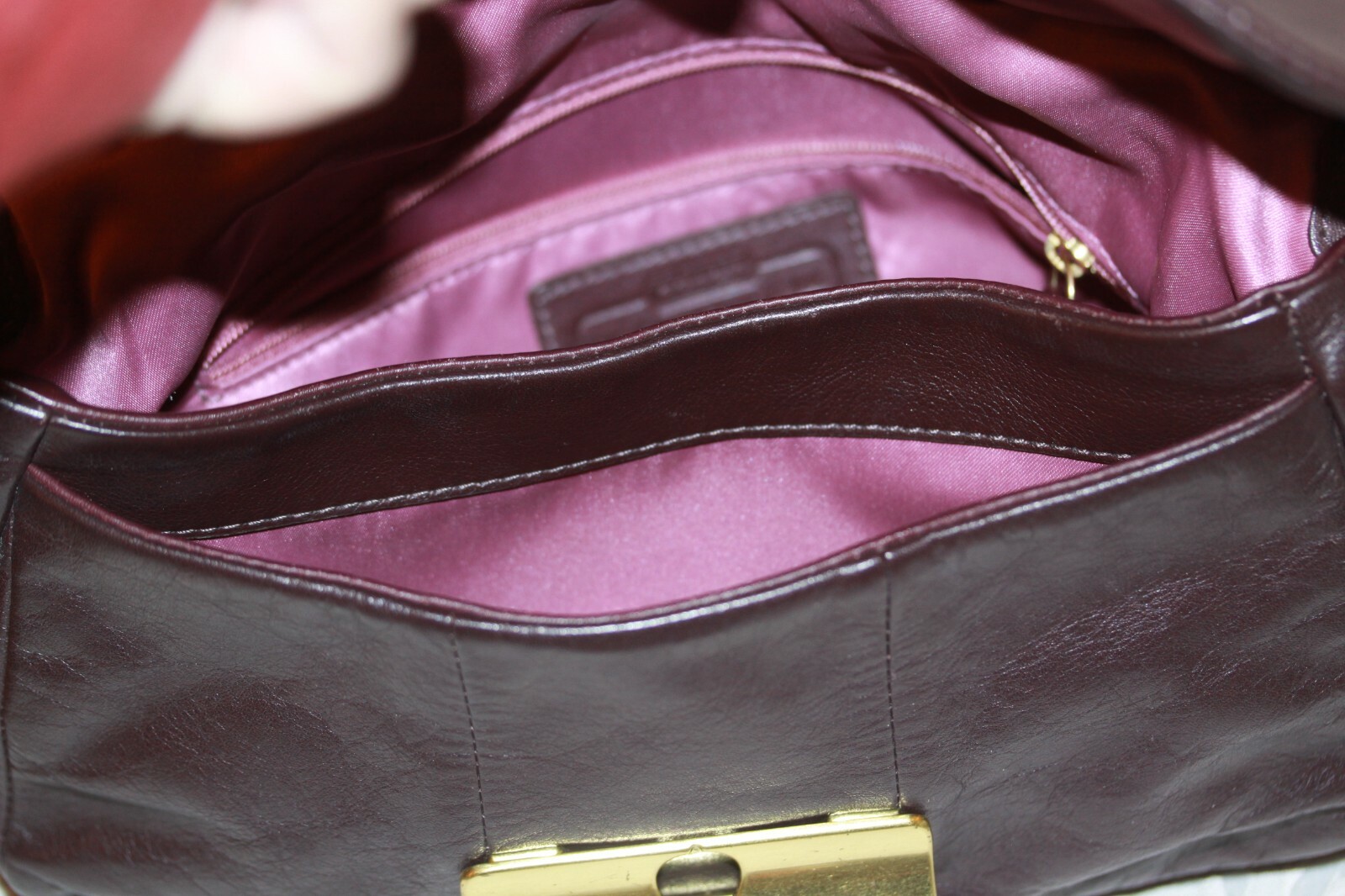 COACH Kristin Hippie Chocolate Brown Leather Crossbody Shoulder Bag ...