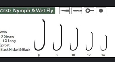 sierra troutbum 3761BL nymph hooks 1x Strong 1x Long #16-6 | eBay