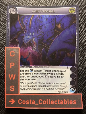 AST'IMAL - CHOOSE STATS - 1ST ED - RARE - ALLIANCES UNRAVELED - CHAOTIC ...