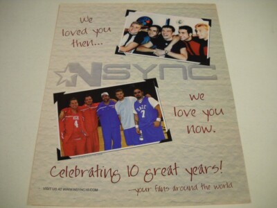 N SYNC We Loved You Then...We Love You Now original 2005 Promo Poster ...