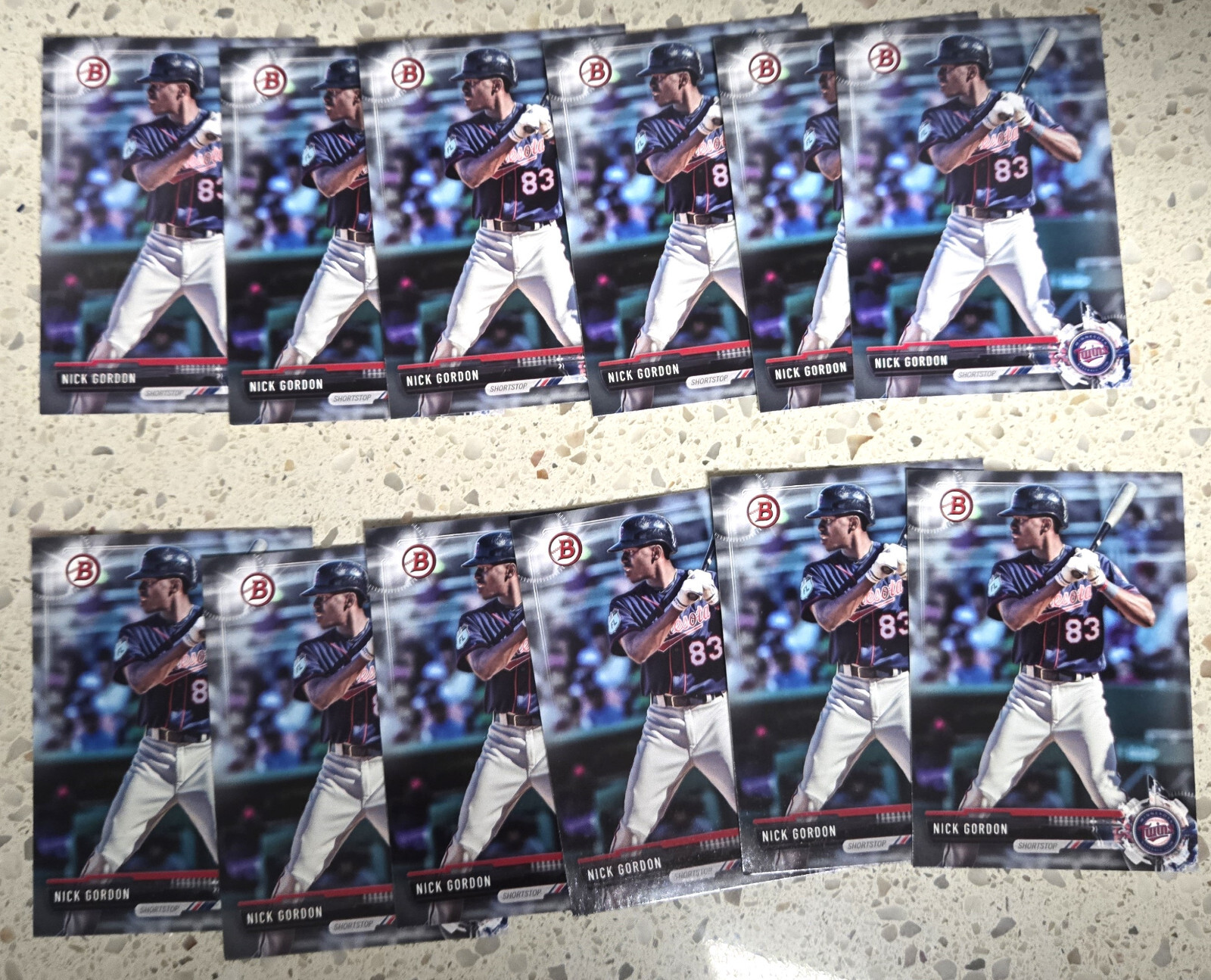 Nick Gordon baseball card Lot of 12 Rookie 2017 Bowman 1st #BD-191 ...