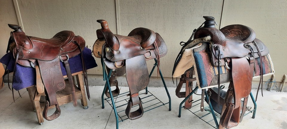 15" Used Colorado Saddlery Roping Western Trail Horse Saddle | eBay