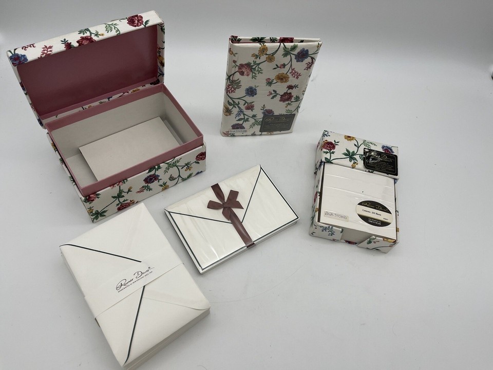 NOS Vintage Renner Davis Stationery Set, Notebook, Memo Pad Floral ...