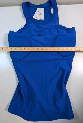 Nike Pro Hyperstrong Padded Compression Basketball Tank Blue XL BQ2721 ...