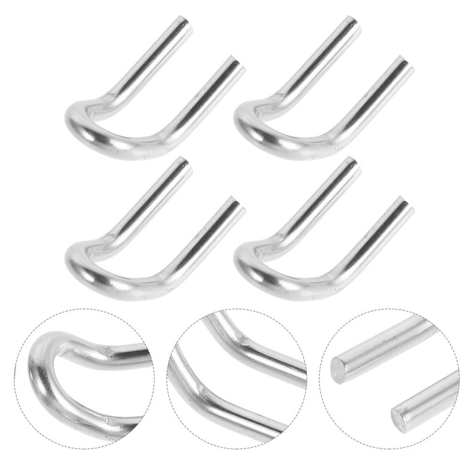 4Pcs Stainless Steel Motorcycle Exhaust Spring Hook U Shaped Design ...