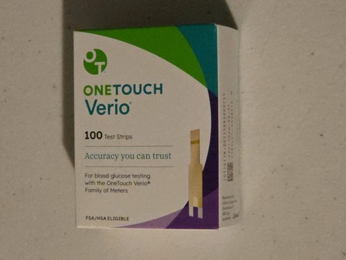 100 Ct One Touch Verio Blood Glucose Diabetic Test Strips (Read ...