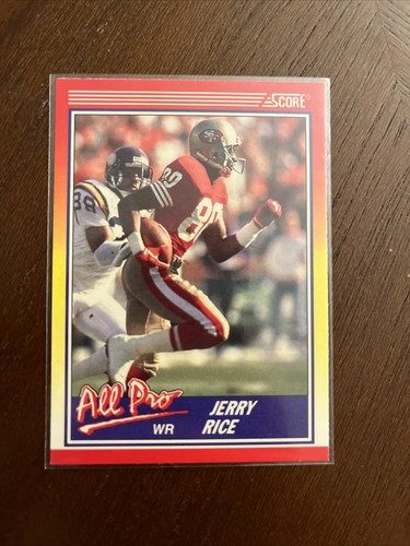 JERRY RICE San Francisco 49ers 1990 Score ALL PRO NFL Football Card ...