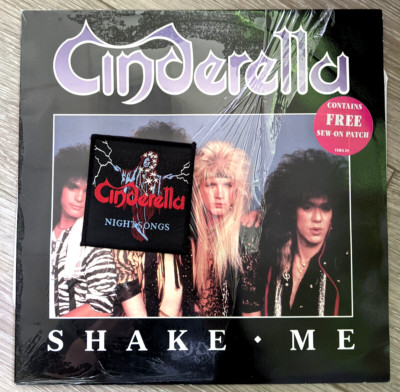 CINDERELLA Shake Me orig 1986 Vertigo 12" EP with sew on patch | eBay