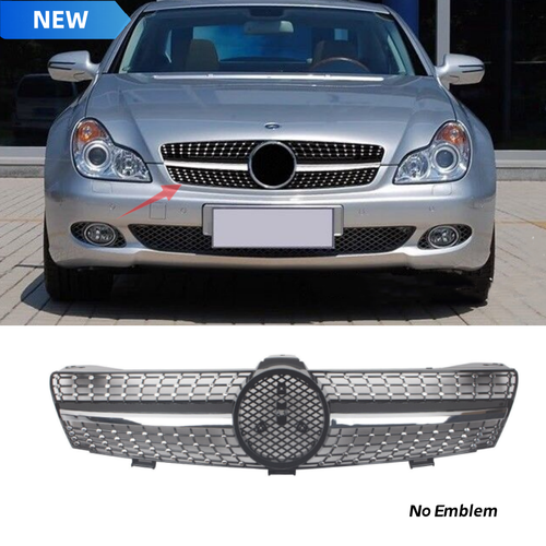 For 05-08 Mercedes CLS Class C219 CLS500 550 Diamond Style Grille Grill ...