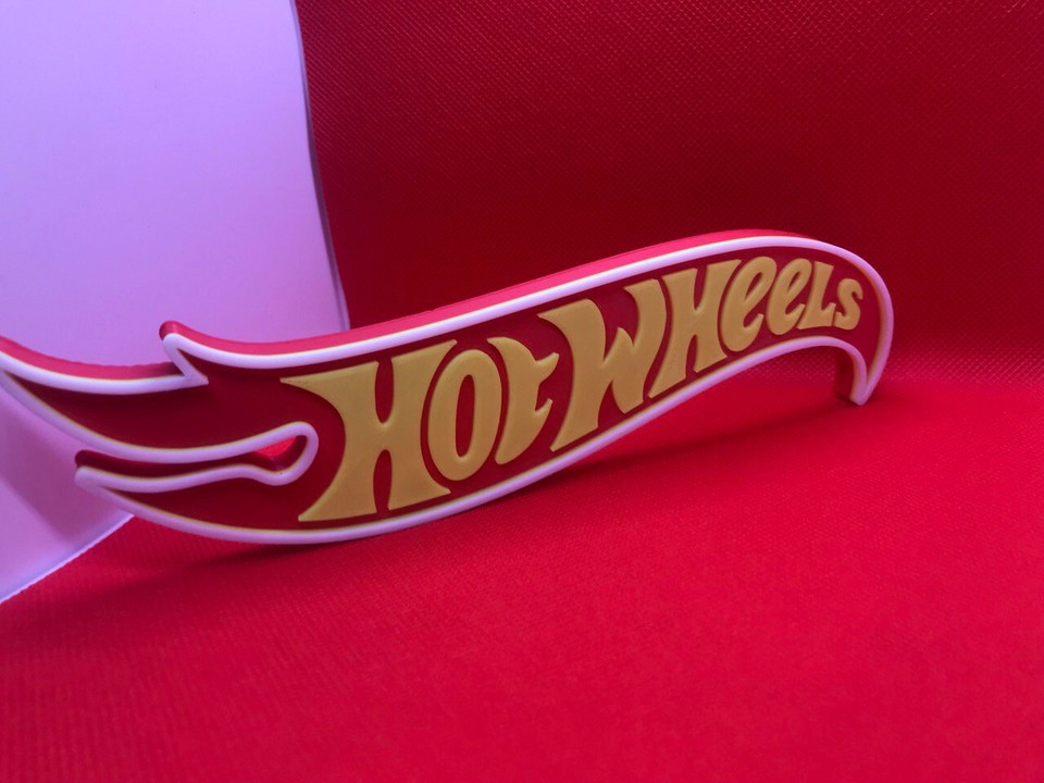 Decorative HOT WHEELS self-standing logo display piece (LARGEST on ebay ...