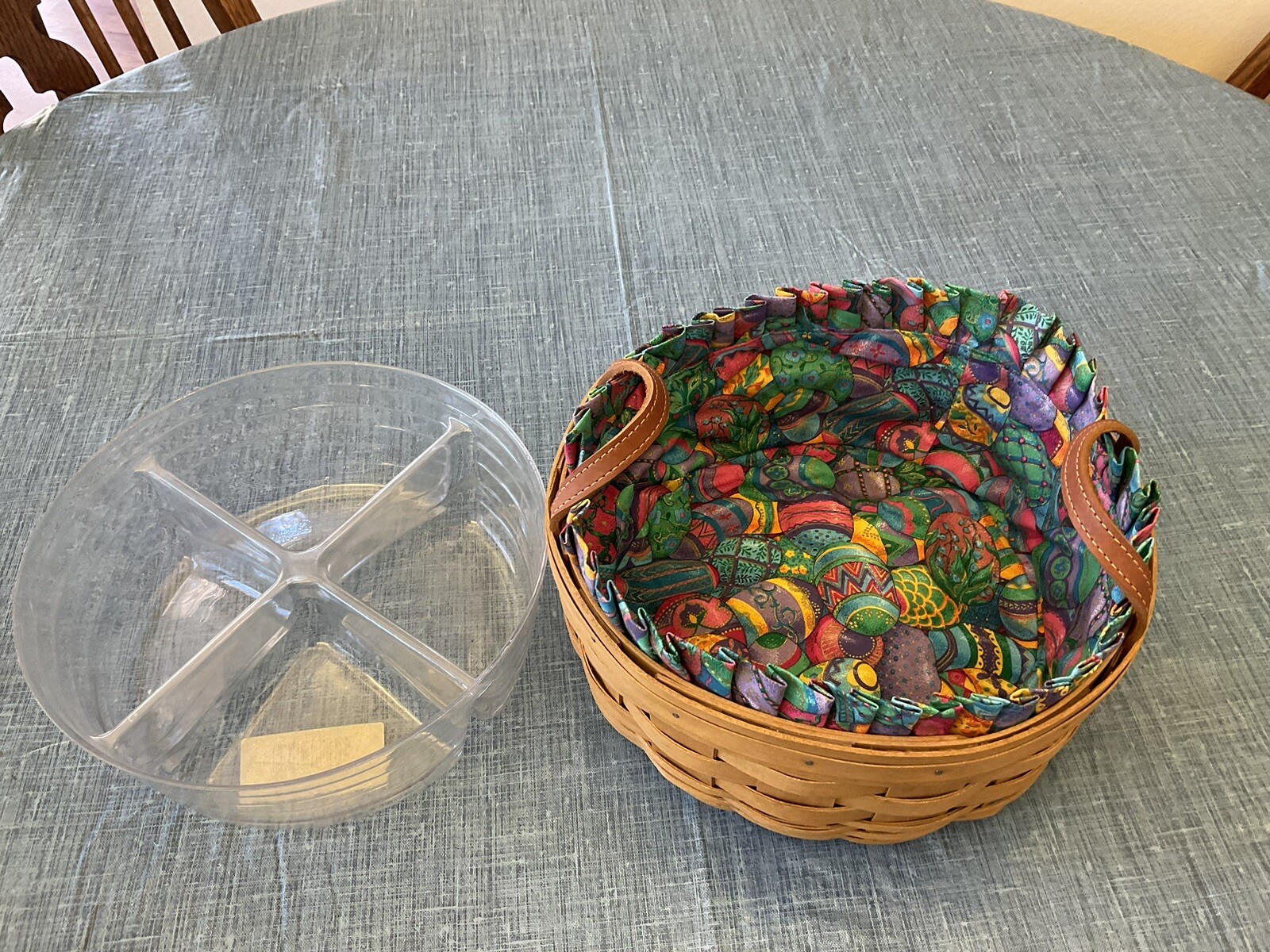 Vintage LongerBerger Large Easter Basket Egg Liner Plastic Insert 1998 ...