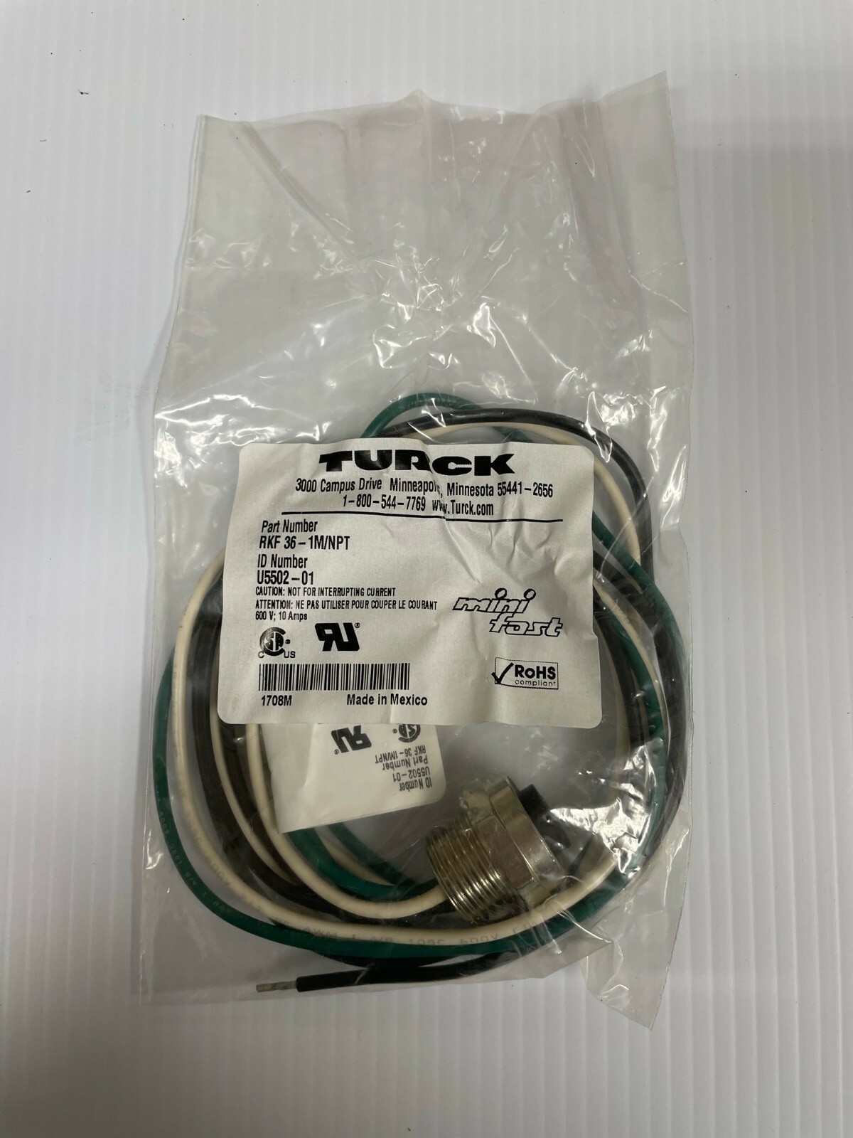 Turck / RFK 36-1M/NPT / U5502-01 | eBay