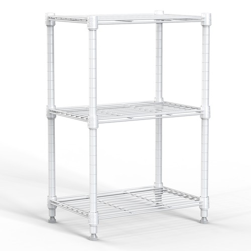 MZG 3-Tier Adjustable Wire Shelving Rack Commercial Garage Kitchen ...