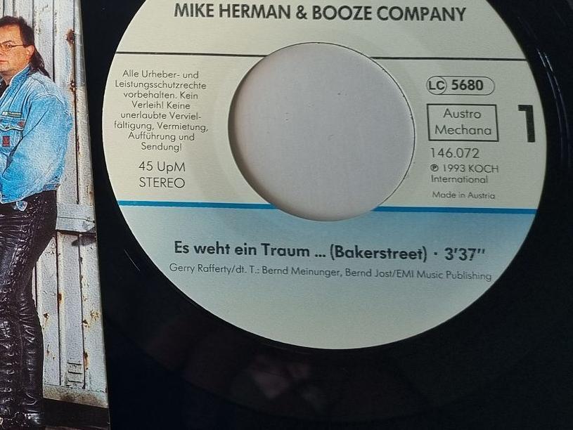 Mike Herman - Es Weht Ein Traum... (Bakerstreet) 7'' Vinyl/ CV Gerry ...