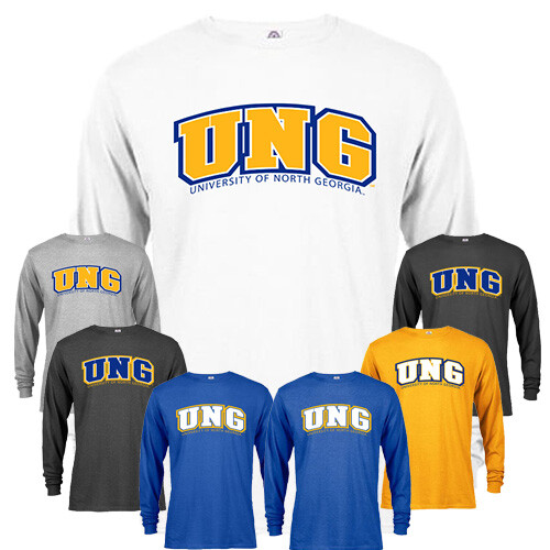 University of North Georgia Nighthawks UNG Arched Text Logo Long Sleeve ...