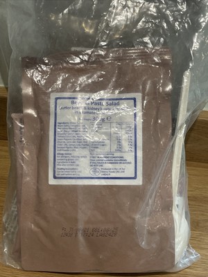 British Army 12 hour Ration Pack Camping Hiking Bean And Pasta Salad BB ...
