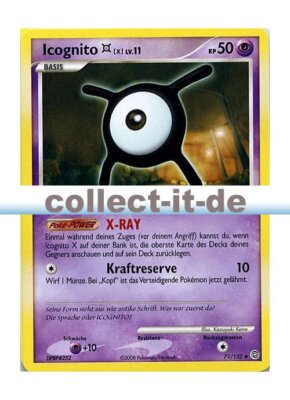 Pokemon 71/132 - Icognito X | eBay.de