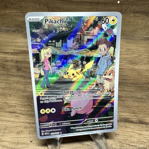 Pokémon TCG Pikachu Scarlet & Violet - 151 173/165 Holo Illustration ...