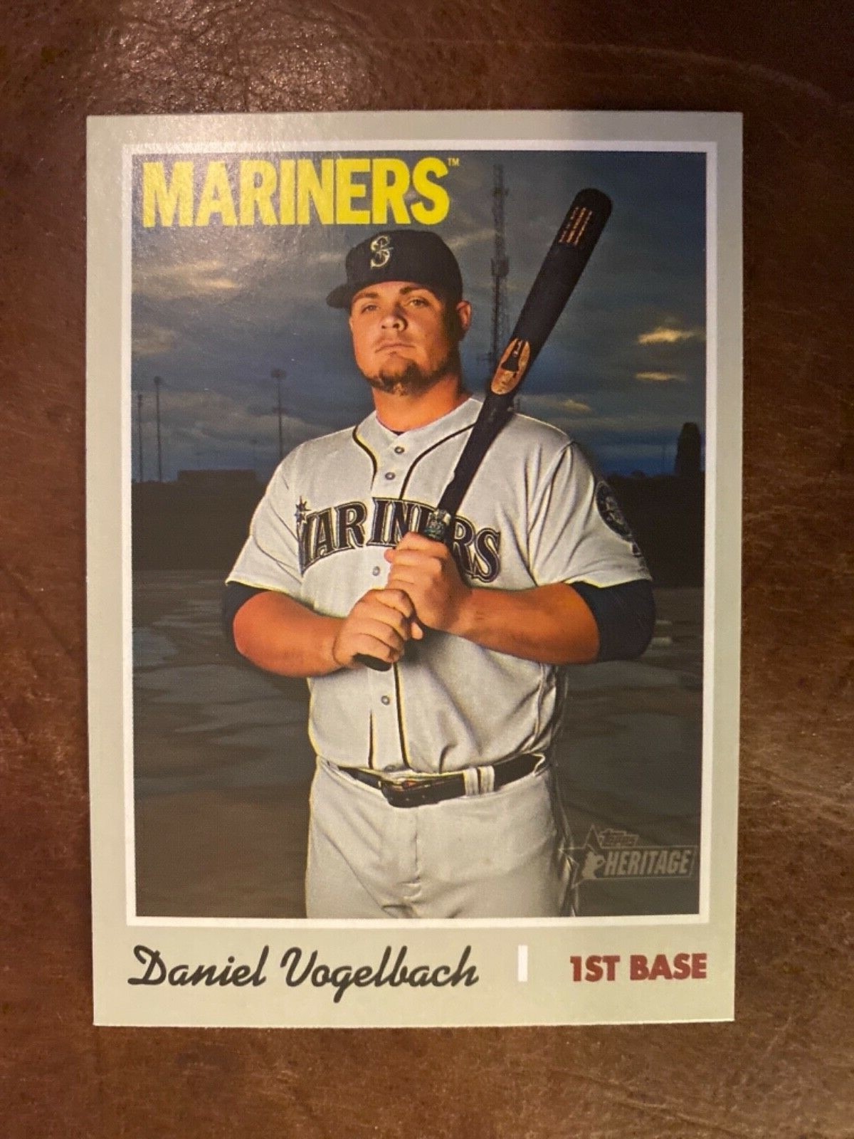 2019 Topps Heritage High #706 Mariners Daniel Vogelbach SP Baseball ...