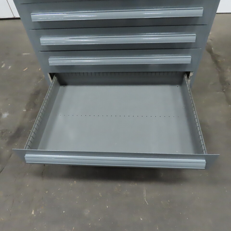 Lyon 6 Drawer Industrial Parts Tool Storage Shop Cabinet 37-1/2"x27-1/2 ...