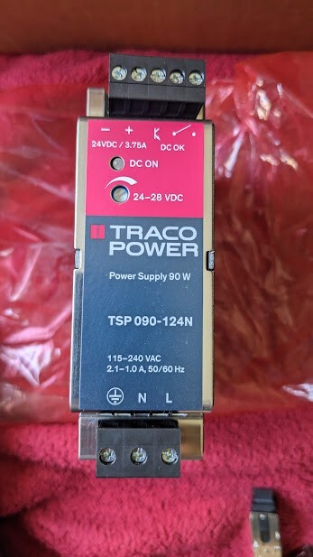 TRACO Power TSP 090-124 DIN rail power supply 90w 115-240 VAC 2.1-1.0 A ...