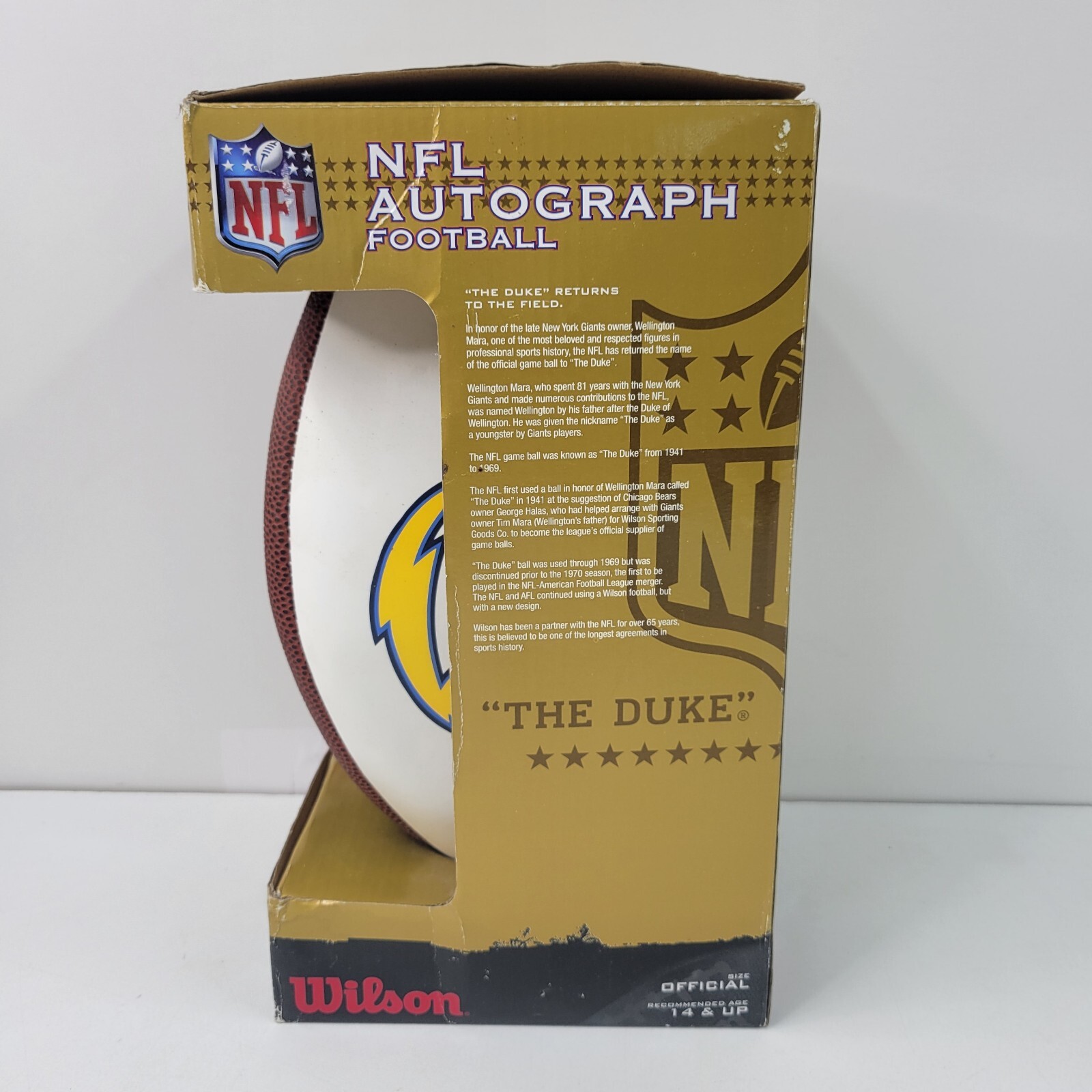 WILSON NFL AUTOGRAPH FOOTBALL OFFICIAL SIZE "THE DUKE" Vincent Jackson ...