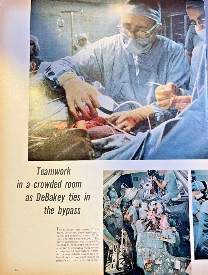 1966 Surgically Inplanted Heart Pump Michael DeBakey Houston Methodist Hospital | eBay