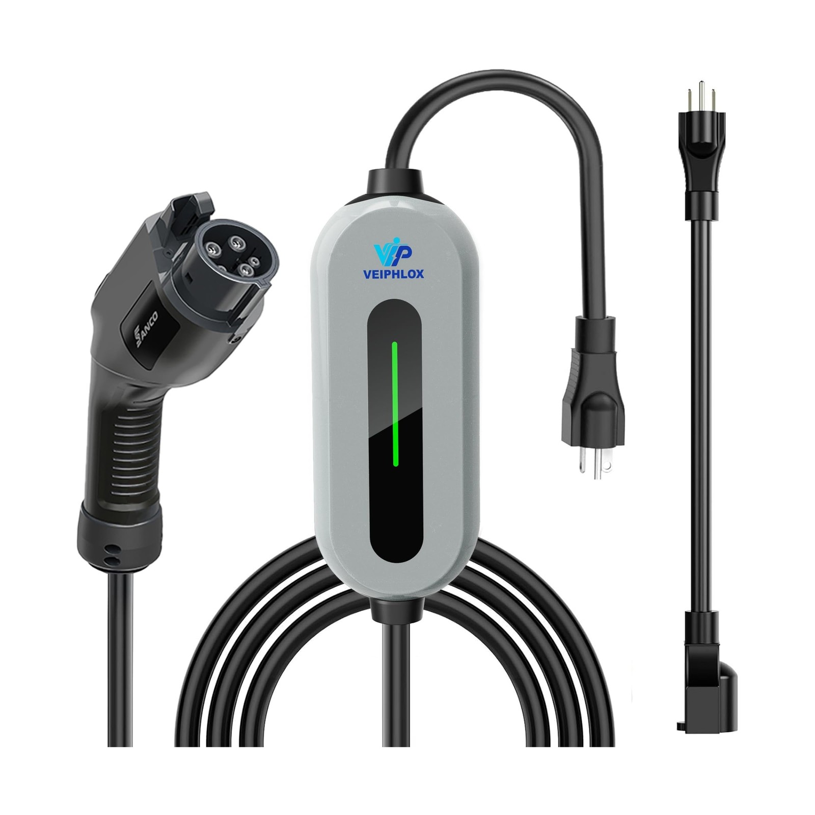 Level 1 and 2 Portable Ev Charger 16A, Electric Car Charger J1772 with ...