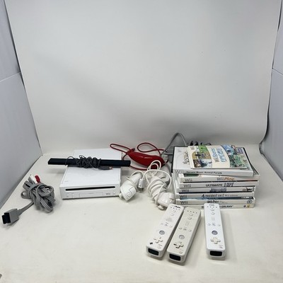 Nintnedo Wii (RVL-101) Game Console Bundle w/ 8 Games | eBay