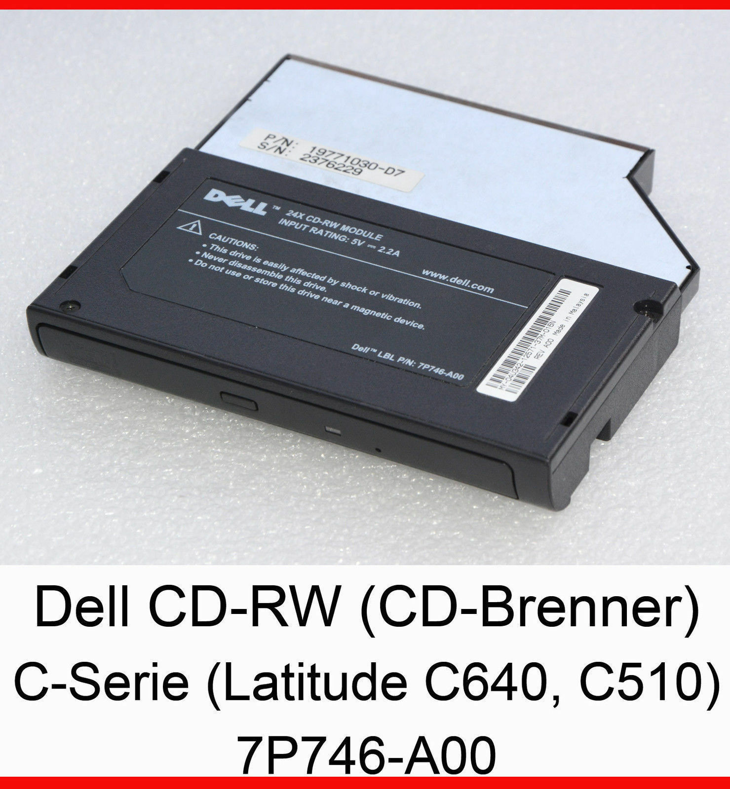Dell CD CD-RW Latitude C500 C600 C610 C510 C540 C640 CP CPT CPX CS ...