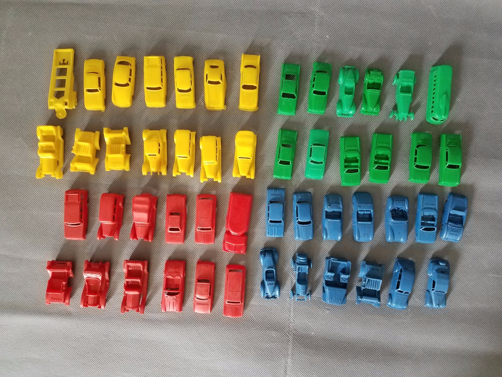 RARE HUGE Lot of 51 Vintage Small Plastic Cars | eBay