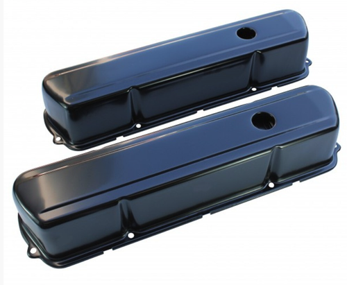 HOLDEN 253 308 AFTERMARKET BLACK COATED ROCKER VALVE COVERS RED BLUE ...