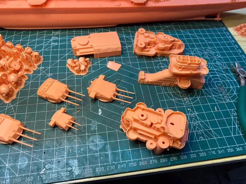 3D Printed 1/350 World of Warships: German Navy Rhone Heavy Cruiser ...